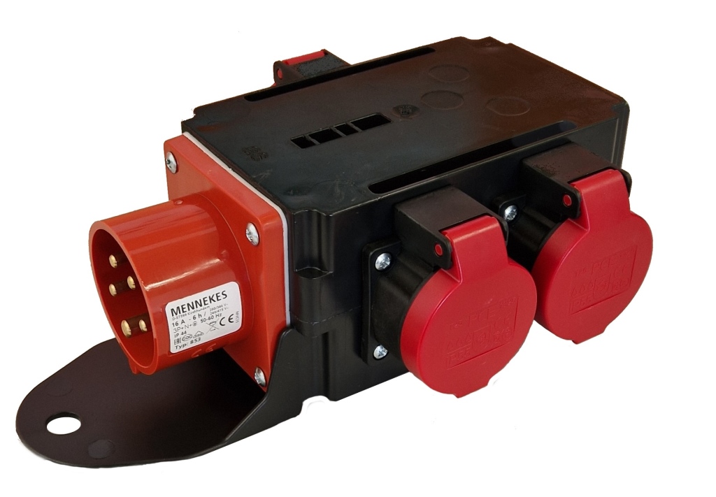 760524-55 - Kunststoff Mehrfachverteiler CEE 16A / T25 / IP55 :: Klein ...